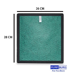 PUREBURG Replacement FIlter Compatible with Elechomes A3B, A3B WIFI,Olansi KJ200-A3B Air Purifier & Habitat 280a(e) Air Purifier,2-Pack H13 4-Stage Filtration