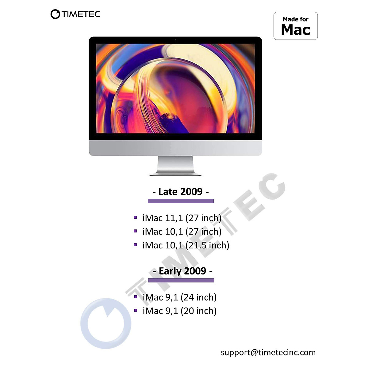 Timetec 8GB KIT(2x4GB) Compatible for Apple DDR3 1067MHz / 1066MHz PC3-8500 CL7 for Mac Book, Mac Book Pro, iMac, Mac Mini (Late 2008, Early/Mid/Late 2009, Mid 2010) SODIMM Memory MAC RAM Upgrade