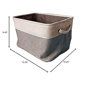 Forart Laundry Basket Storage Baskets Double Layers Storage Box Canvas Toy Organizer