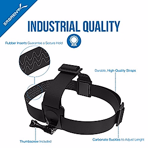 SABRENT GoPro Head Strap Camera Mount [Compatible with All GoPro Cameras] (GP-HDST)
