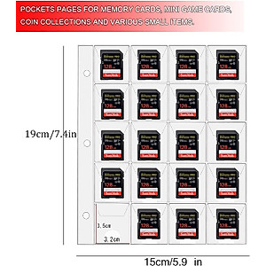 340 pocket pages for Animal Crossing mini cards, Nintendo game cards, Zelda game cards, savings cards, coins, holds 340 ACNH NFC labeled game cards (17 cards)
