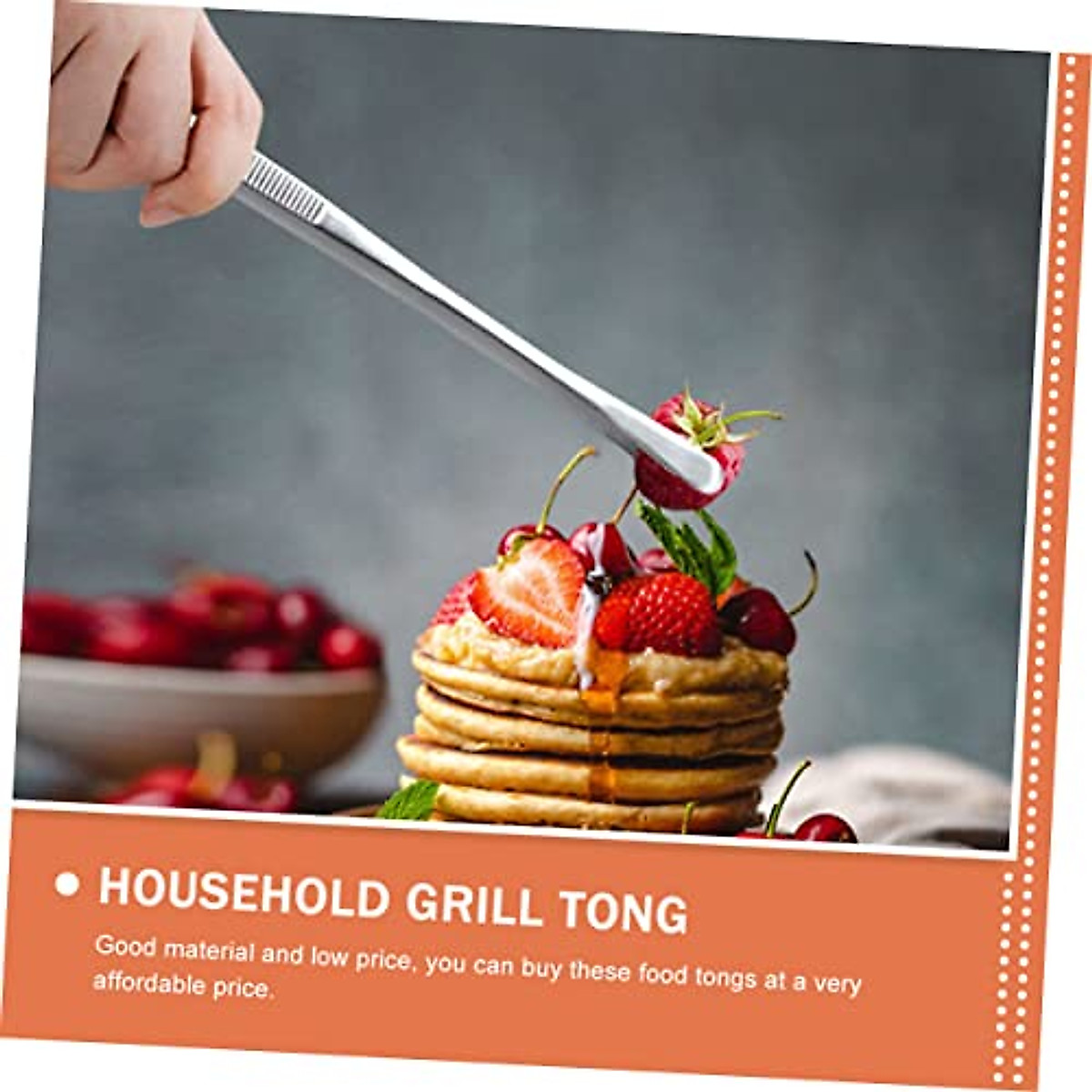 Yardwe 2pcs grill tweezers japan food korean grill camping bbq grill kitchen grill tongs salad tongs household grill tong professional food tong camping food tong barbecue tool cooking