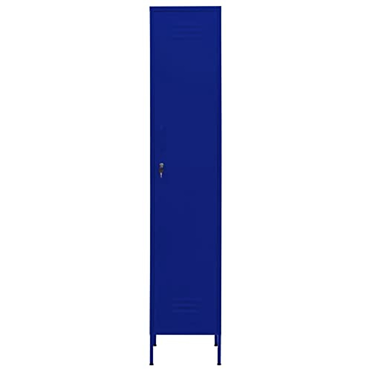 vidaXL Metal Storage Cabinet, Storage Locker with Adjustable Shelves, Locker Organizer for School Office, Locker Cabinet, Modern Style, Black Steel