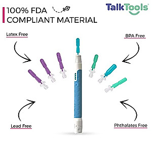 TalkTools® Sensi (Ocean Blue) Oral Sensory Therapy Tool with 7 Soft Sensi Jaw Tips