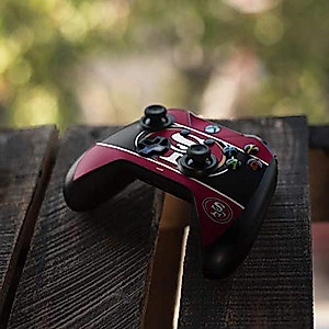 Skinit Decal Gaming Skin Compatible with Xbox One S Controller - Officially Licensed NFL San Francisco 49ers Zone Block Design