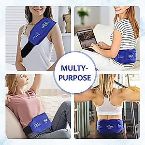 Hilph Bundle of Jaw Ice Pack with 4 Nylon Gel Pack + Back Ice Pack