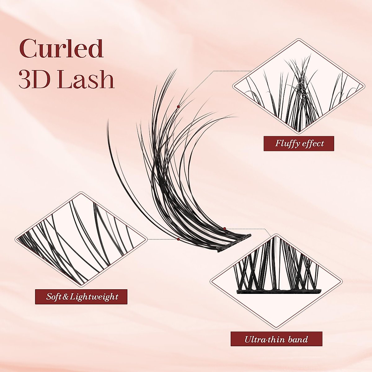 Higu clace Clusters Lashes 140PCS, DIY Eyelash Extensions 3D Fluffy Mixed 10-16mm Eyelash Clusters and Lash Bond and Seal & Cluster Lash Glue Remover