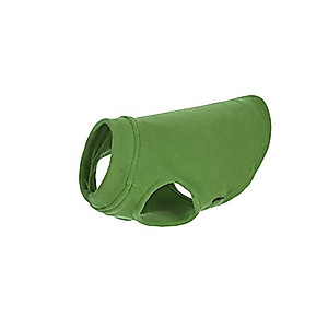 Gooby Stretch Fleece Vest Dog Sweater - Warm Pullover Fleece Dog Jacket - Winter Dog Clothes for Small, Large Dogs, Boy or Girl - Soft, Super Stretchy Fleece Vest Dog Sweater - Grass Green, Medium