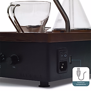 Barisieur Coffee Alarm Clock Coffee Maker- 2 ounces, Black Walnut