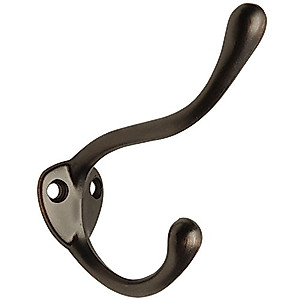 Designers Impressions 57486 Oil Rubbed Bronze Heavy Duty Coat & Hat Hook