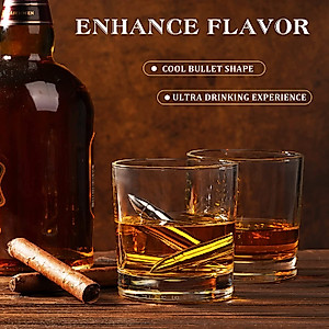 Gifts for Men Dad, Whiskey Gifts for Him, Metal Whiskey Stones, Unique Birthday Ideas for Him Boyfriend Husband Grandpa Brother Presents Cool Gadgets Anniversary Retirement