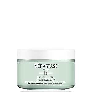 Kerastase Specifique Argile Equilibrante Cleansing Clay | Cleansing Hair Mask for Oily Roots and Dry Ends | Removes Impurities & Refreshes Scalp | With Amino Acid | For Oily to Normal Hair | 8.5 Fl Oz