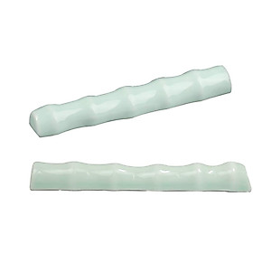 sleeri Ceramic Brush Holder, Paint Brush Holder Ceramic - Paint Brush Rest, Bamboo Shaped Brush Holder Rest Art Supply, Chinese Calligraphy and Sumie Ceramic Brush Rest/Holder, Pack of 2