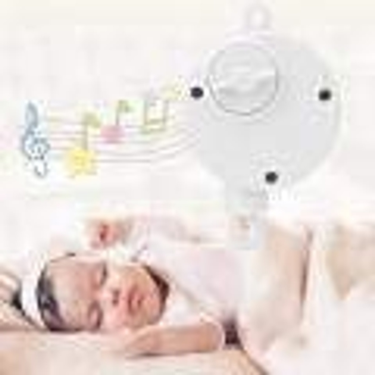 2Pcs Rotary Baby Musical Mobiles Crib Bed Bell Toy Windup Clockwork Movement Music Box Mechanical Hanging Melody Toys
