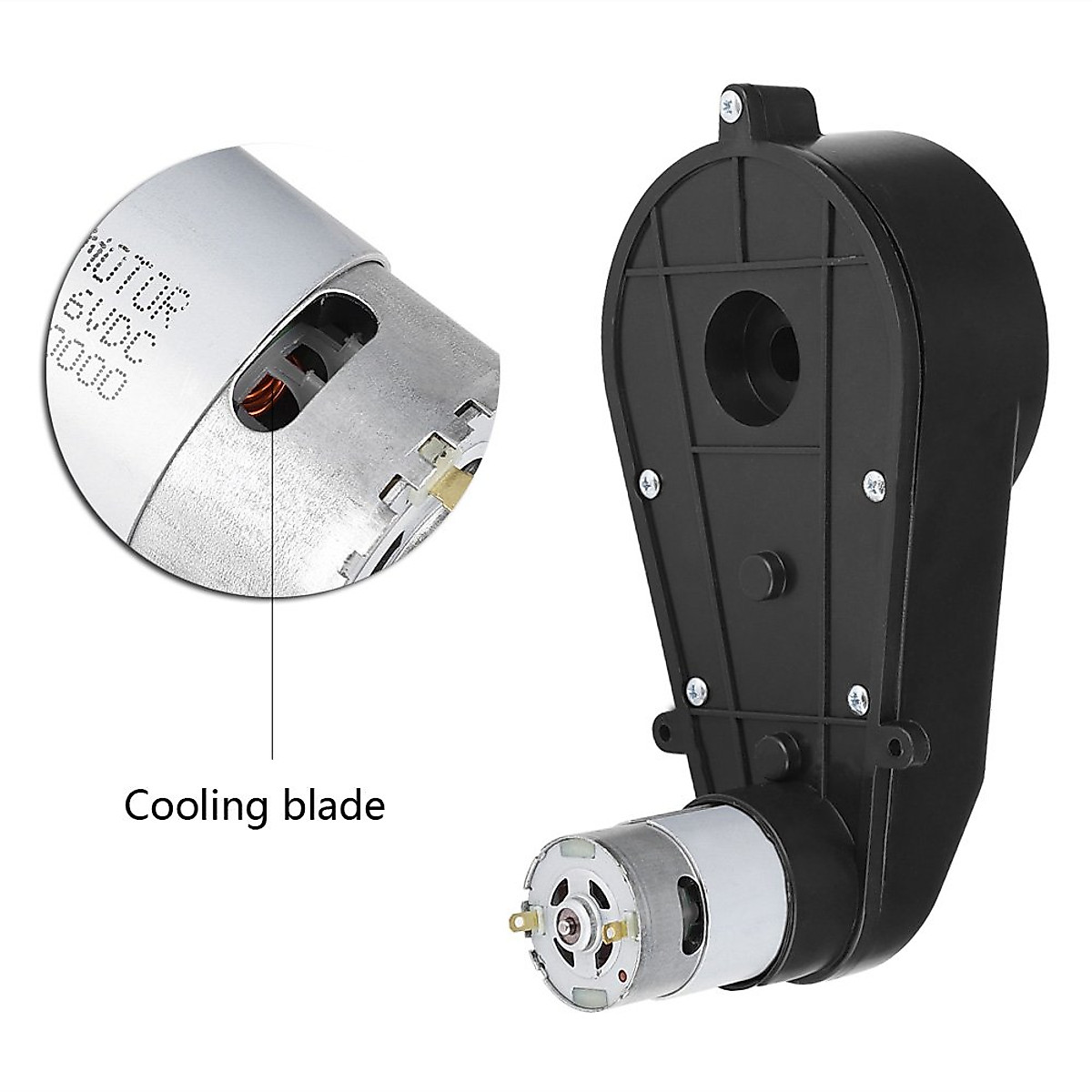 Motor Gear Box Electric Motor Gear Box, 20000/ 30000RPM Toy Electric Motor Gear Box or Electric Motor Gearbox Drive Engine Ride for Suitable for Remote Control Cars and Motorcycles, ATV, Child Vehicle