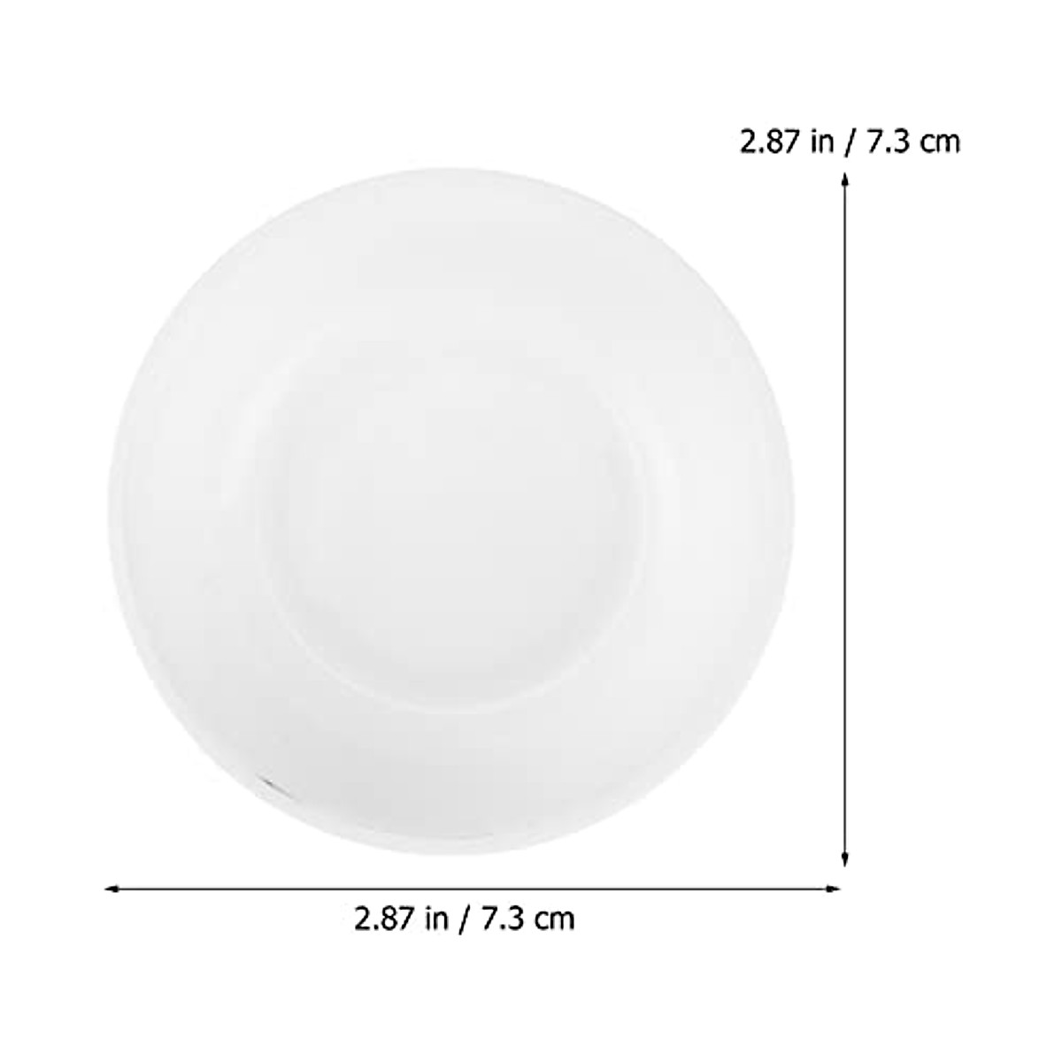 Tofficu 10pcs Sauce Dishes Round Seasoning Dishes Plastic Sushi Dipping Bowl Saucers Bowl Mini Appetizer Plates(2.8×2.8×0.9in)