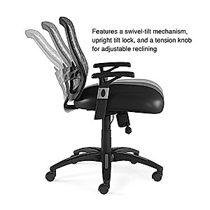 STAPLES 934100 Corvair Luxura Mesh Back Task Chair Black