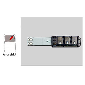 OWLEEN 6 Slot Adapter Multi Reader Mini SIM Nano with Control Switch for Android