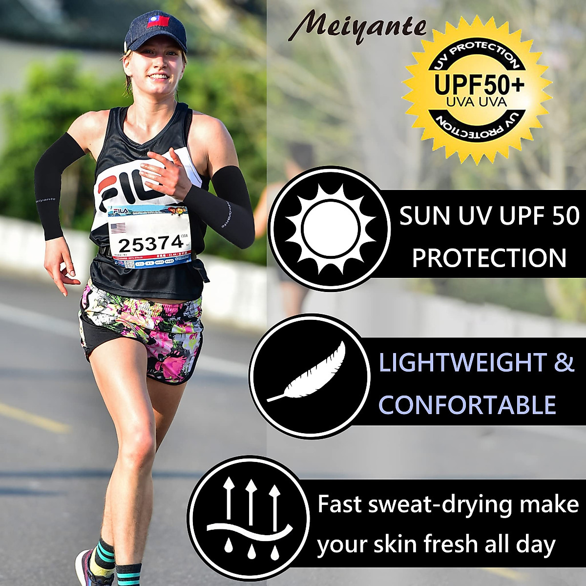 Arm Sleeves for Men and Women – Tattoo Cover Up, Sun Protection - Cooling UPF 50 Compression - Basketball, Running Youth Boys Girl Stocking Stuffer For Men Women Kids