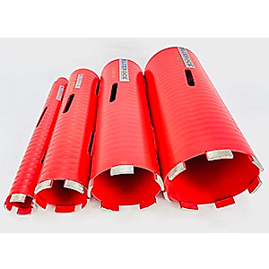 Dry Type 1.5", 2.5", 3.5", 4.5" Inch BLUEROCK Diamond Coring Bit Set 5/8" 11 UNC Concrete Core Drill