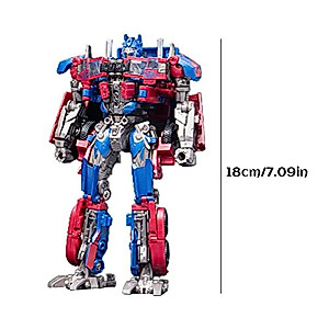 LIANGLIDE Transform Car Toy Deformed Car Robot Toys Alloy Version Robot Boy Model Figure Action Figure Toy Transforming Robot Car Toy for Boys and Girls Gifts(F)
