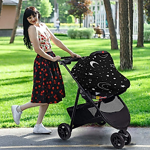 Nursing Cover Breastfeeding Scarf Night Sky Moon Stars - Baby Car Seat Covers, Stroller Cover, Carseat Canopy (11eb11i)