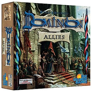 Rio Grande Games: Dominion: Allies, Expansion, Core Game Required for Play, Deck Building Game, Includes 400 New Cards, 2 to 4 Players, for Ages 14 and up