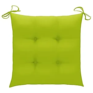 imasay Chair Cushions 2 pcs Bright Green 15.7"x15.7"x2.8" Fabric