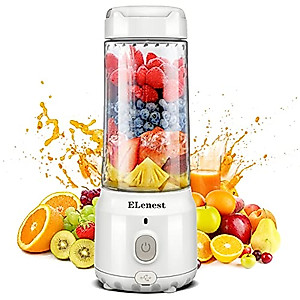 Portable Blender, Personal Blender for Shakes and Smoothies, Blender shake Smoothie for Kitchen Personal Size Blenders with Rechargeable USB, 380Ml Traveling Fruit Veggie Juicer Cup With 4 Blades