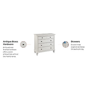 Homestyles Bermuda Chest, Off-White
