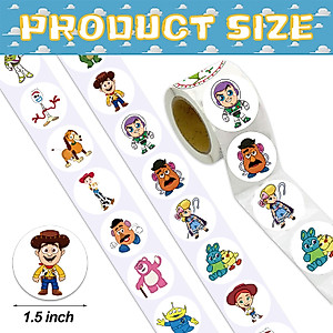 Stickers for Kids 500pcs Race Birthday Party Supplies Decorations Party Favor Supply Roll Sticker Reward Gifts Goody Bag Decoration Water Bottle Skateboard