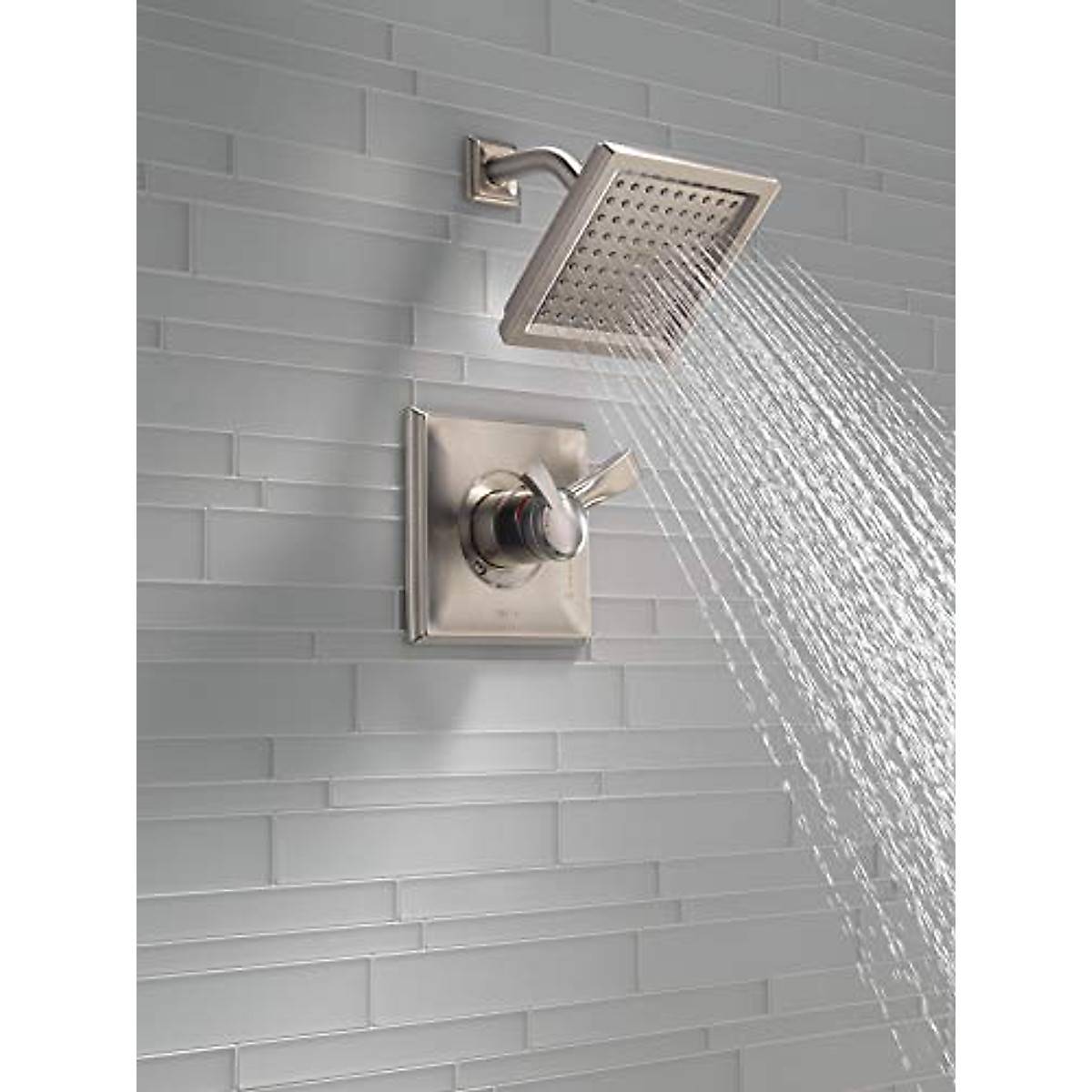Delta Faucet Dryden 17 Series Dual-Function Shower Trim Kit with Single-Spray Touch-Clean Shower Head, Stainless, 2.0 GPM Water Flow, T17251-SS-WE (Valve Not Included)