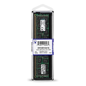 Kingston Technology ValueRAM 16 GB 1600MHz DDR3 (PC3-12800) ECC Reg CL11 DIMM DR x4 Server Memory KVR16R11D4/16
