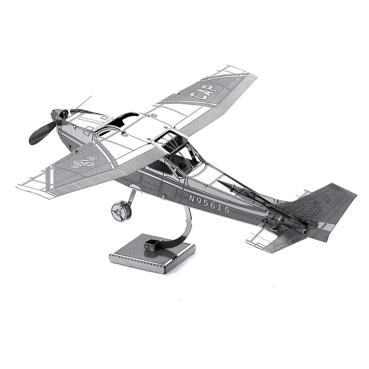 Fascinations Metal Earth Cessna 172 Airplane 3D Metal Model Kit