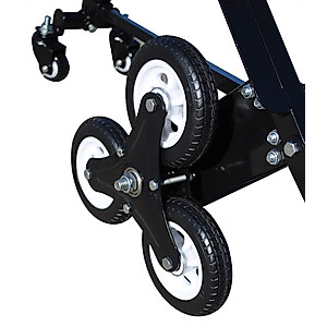 INTSUPERMAI Foldable Portable Stair Climbing Hand Truck Luggage Cart Climbing Dolly,Rubber Mute Wheel,Adjustable Handle Length 420LBS Capacity Handcart Luggage Cart