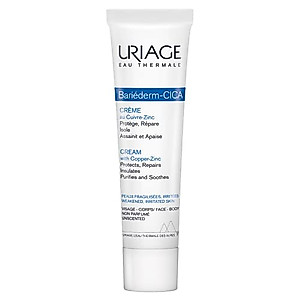 URIAGE Bariederm Cica-Cream 1.35 fl.oz | Face and Body Cream that Protects and Repairs Irritated Skin | With Hyaluronic Acid, Copper and Zinc: Relieves Discomfort & Reduces the Desire to Scratch