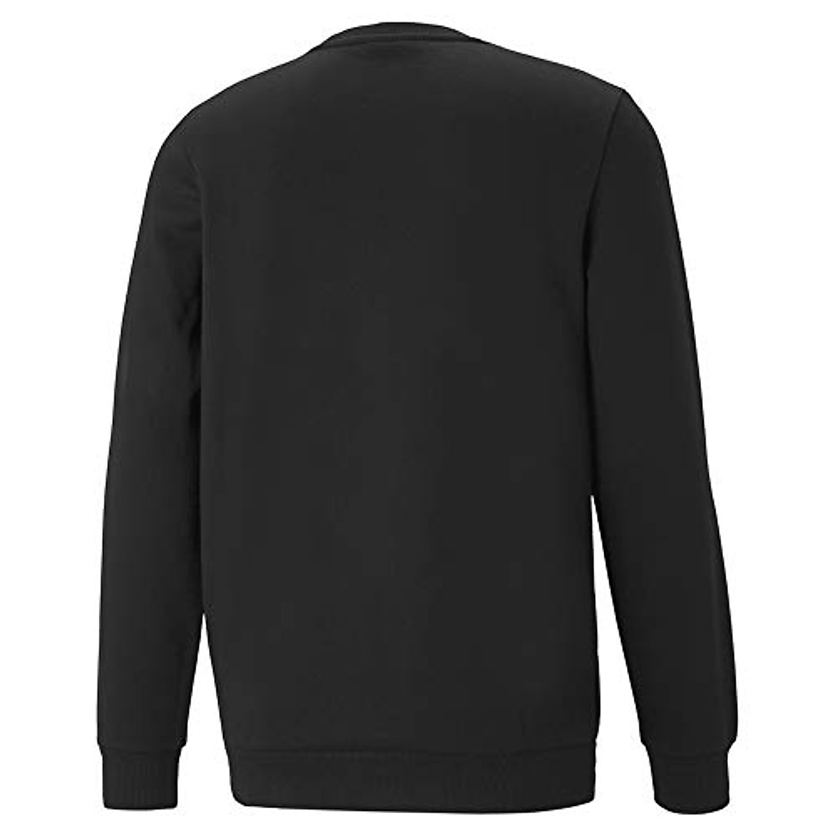 PUMA mens Essentials Fleece Crewneck Sweatshirt, Black, Large US