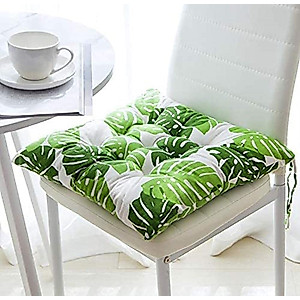 AKSTRN Set of 6 Dining Chair Seat Cover, Chair Pads Square Cotton Chair Cushion Thicken Soft 16 X 16 for Office, Desk Dining Living Room Chairs 15.7 x 15.7 x 3