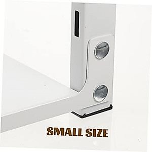 Zerodeko Pots and Pans Organizer Dish Drying Rack Multi-layer Pot Rack Kitchen Pan Organizer White Adjustable Multifunctional Pot Carbon Steel Desktop Stand Pan Organizer Rack