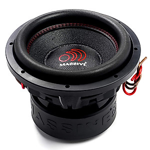 Massive Audio SUMMOXL104-10 Inch Car Audio Subwoofer, High Performance Subwoofer for Cars, Trucks, Jeeps - 10" Subwoofer 1500 Watt RMS, 3000w MAX Dual 4 Ohm, 3 Inch Voice Coil. Sold Individually
