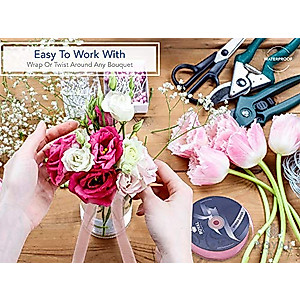 Royal Imports Organza Wired Sheer Ribbon 1.5" (#9) for Floral & Craft Decoration, 50 Yard Roll (150 FT Spool), Royal Blue