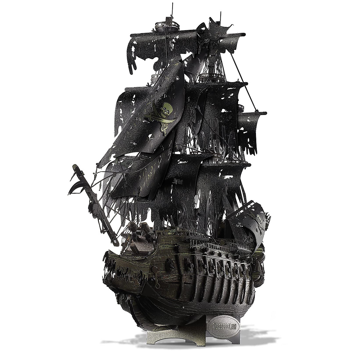 Piececool Metal 3D Puzzles for Adults, Flying Dutchman Pirate Ship Model Kits, 3D Watercraft Model Building Kit, DIY Craft Kits Difficult 3D Puzzles for Family Time, Great Christmas Birthday Gifts