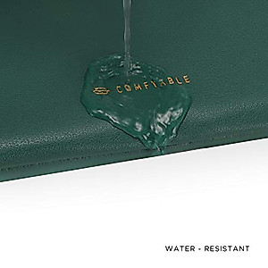 Comfyable Slim Protective Laptop Sleeve 13-13.3 Inch Compatible with 13 Inch MacBook Pro & MacBook Air, PU Leather Bag Waterproof Cover Notebook Computer Case for Mac, Green