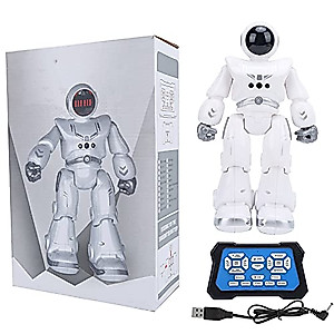 SPYMINNPOO RC Robot, Rc Robot Toys Gesture Sensor Smart Intelligent Programming Automatic Presentation RC Remote Control Robot for Kids Over 8 Years Old Kickscooter Deformation Model