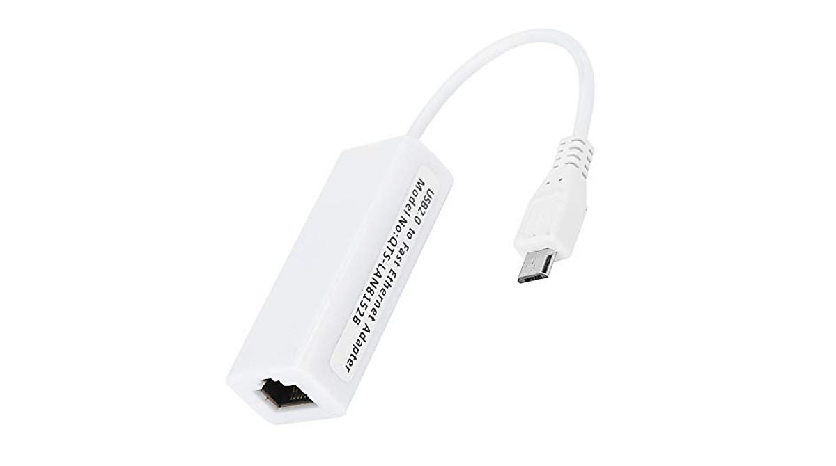 Micro USB to RJ45 Ethernet Adapter for Raspberry Pi Zero - Gigabit USB 2.0