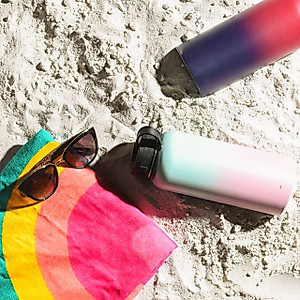 Brewberry Stainless Steel Insulated Water Bottle and Travel Mug for Hot and Cold Beverages, Wide Mouth, Double Wall Insulated Hydration Sports Water Bottle for Hiking, Biking, Outdoor, 40 OZ BPA Free