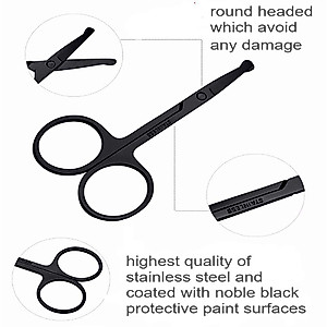 6PCS Eyebrow Tweezer and Scissor Set, Eyebrow Hair Trimmers Set, Nose Hair Removal Scissors, Eyebrow or Face Hair Removal Safety Razors for Man Woman