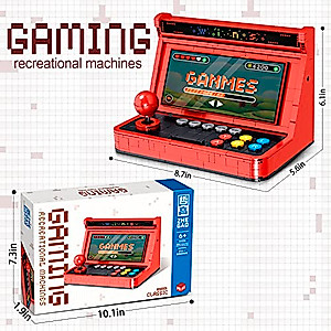 PATRI MOYE 666PCS Ideas Retro Games Building Blocks Set,Mini Retro Games Console Toy for Kids Adults,Birthday Gift for Boys Age 6+ Years Old,Collectible Retro Display Toys Model