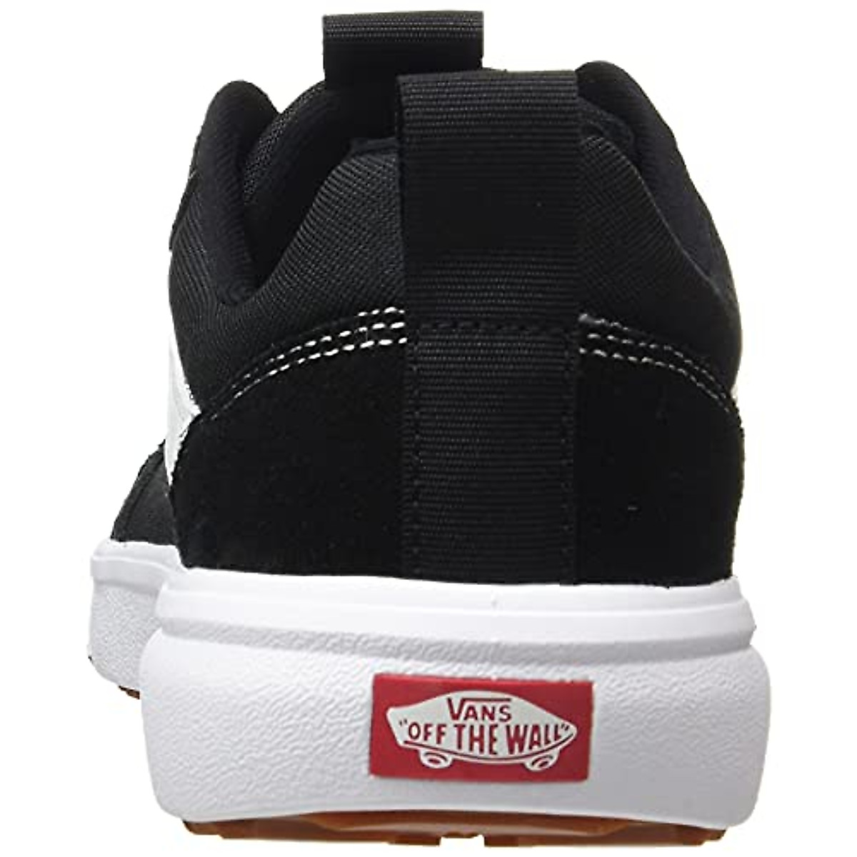 Vans Men's Low-Top Trainers Sneaker, Suede Canvas Black White, 8.5