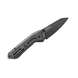 Columbia River Knife & Tool Overland EDC Pocket Knife: Everyday Carry Utility Folder, Plain Edge Sheepsfoot Blade with Frame Lock, Thumbstud Open, Stonewash Finish, Olive Green Handle, 6280